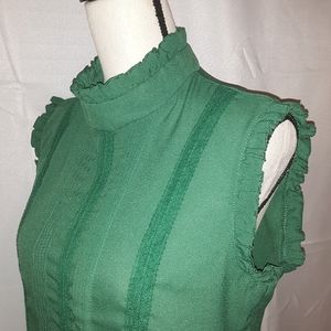 Online Store | Tops | Green Ruffle Blouse | Poshmark